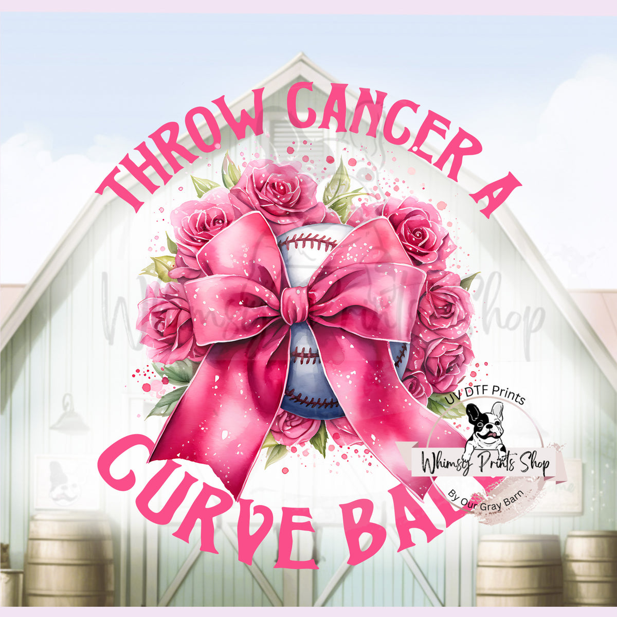 Throw Cancer A Curveball – Whimsy Prints Shop by Our Gray Barn