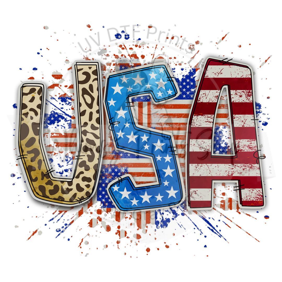 USA - UV DTF Decal – Whimsy Prints Shop by Our Gray Barn